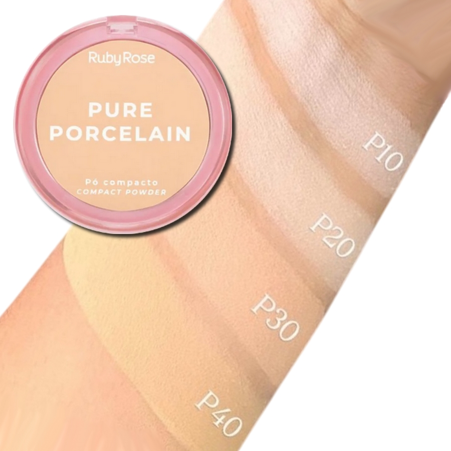 Pó Compacto Pure Porcelain Ruby Rose P20 | Tudo de Maquiagem